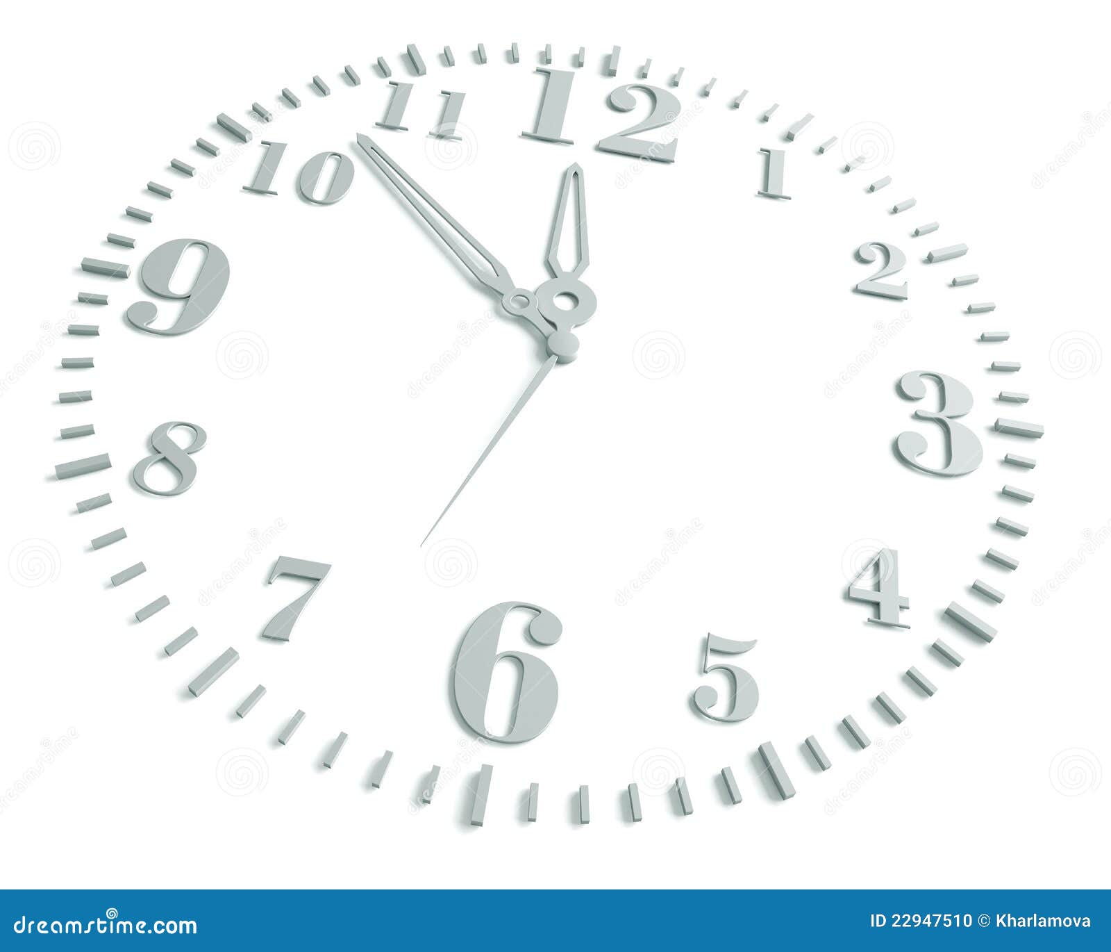 Clock, on a White Background Stock Illustration - Illustration of late ...