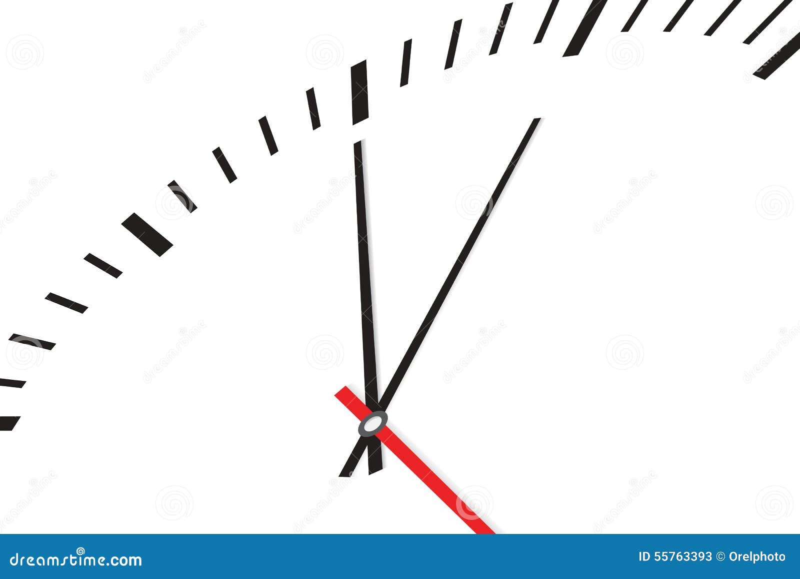 Clock on white background stock vector. Illustration of black - 55763393