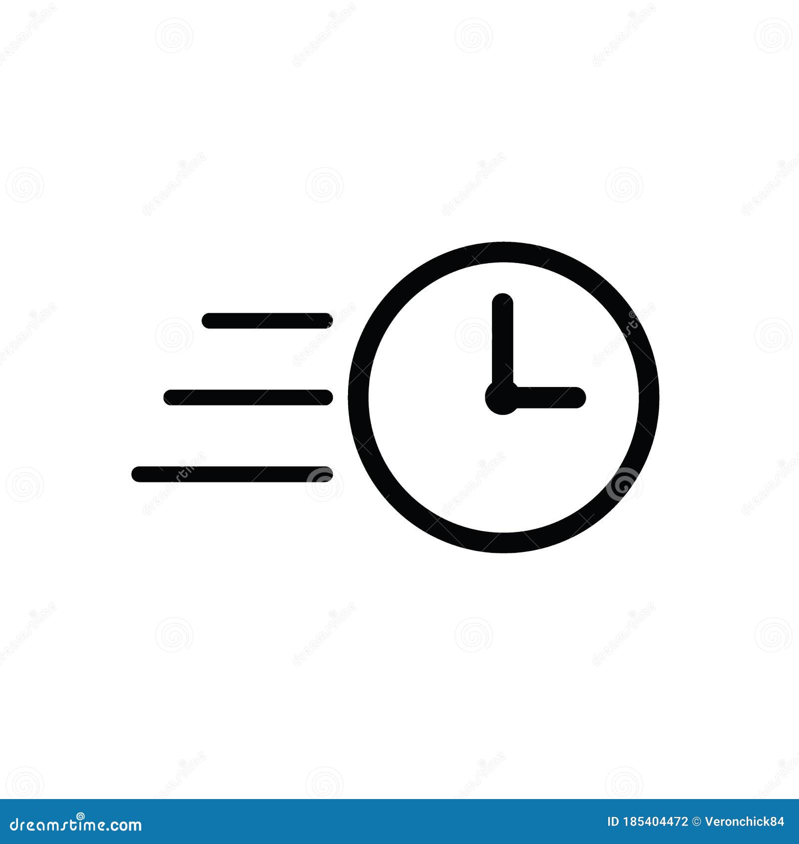 Clock - White Vector Icon Time Speed Icon Vector Logo Stock Vector ...