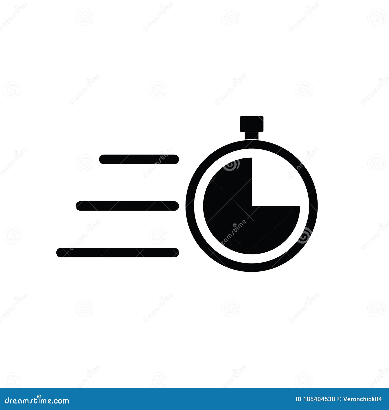 Clock - White Vector Icon Time Speed Icon Vector Logo Stock Vector ...