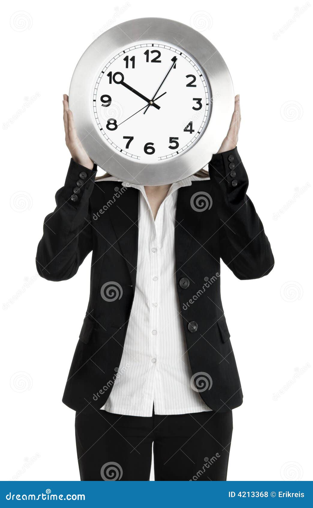 Clock woman stock photo. Image of numerals, isolated, finance - 4213368