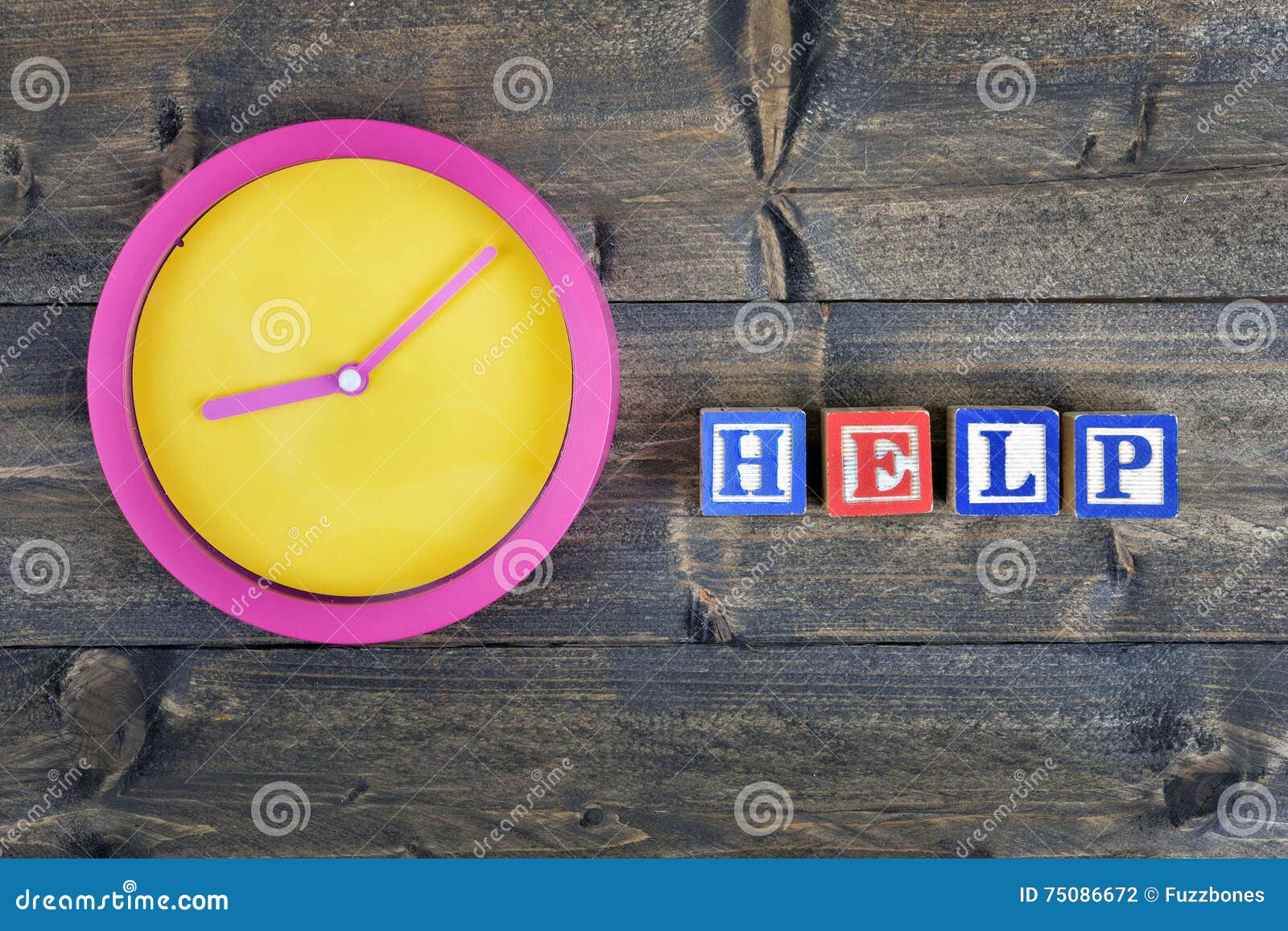 Clock and word stock photo. Image of clock, assist, office - 75086672