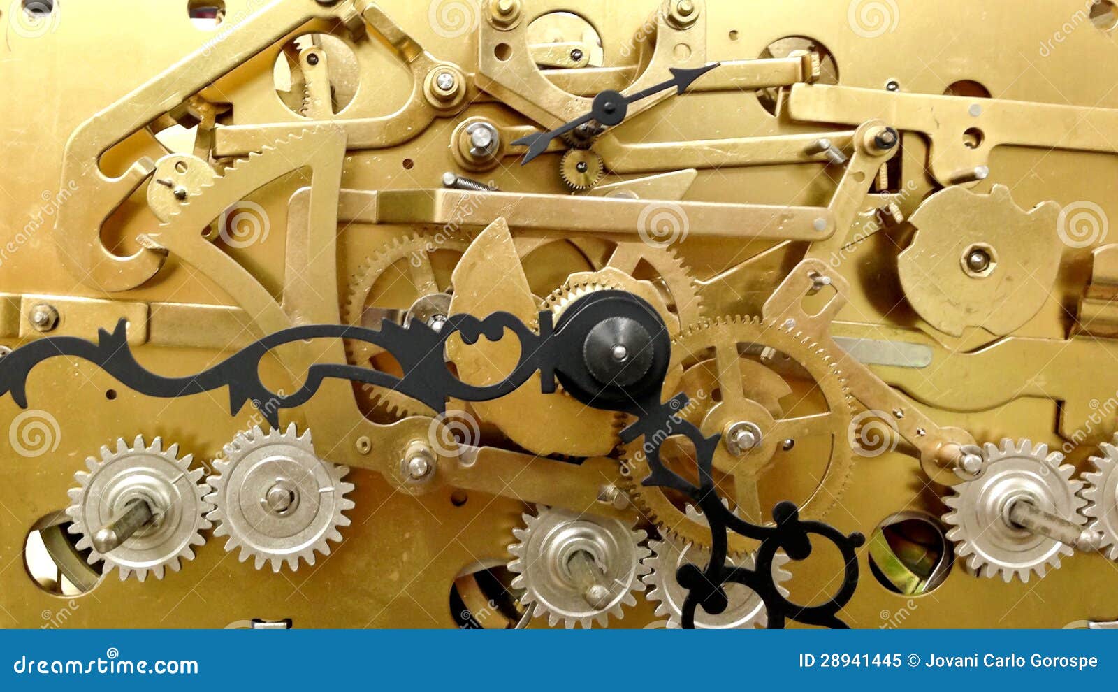 Clock Work stock image. Image of objects, gold, hours - 28941445