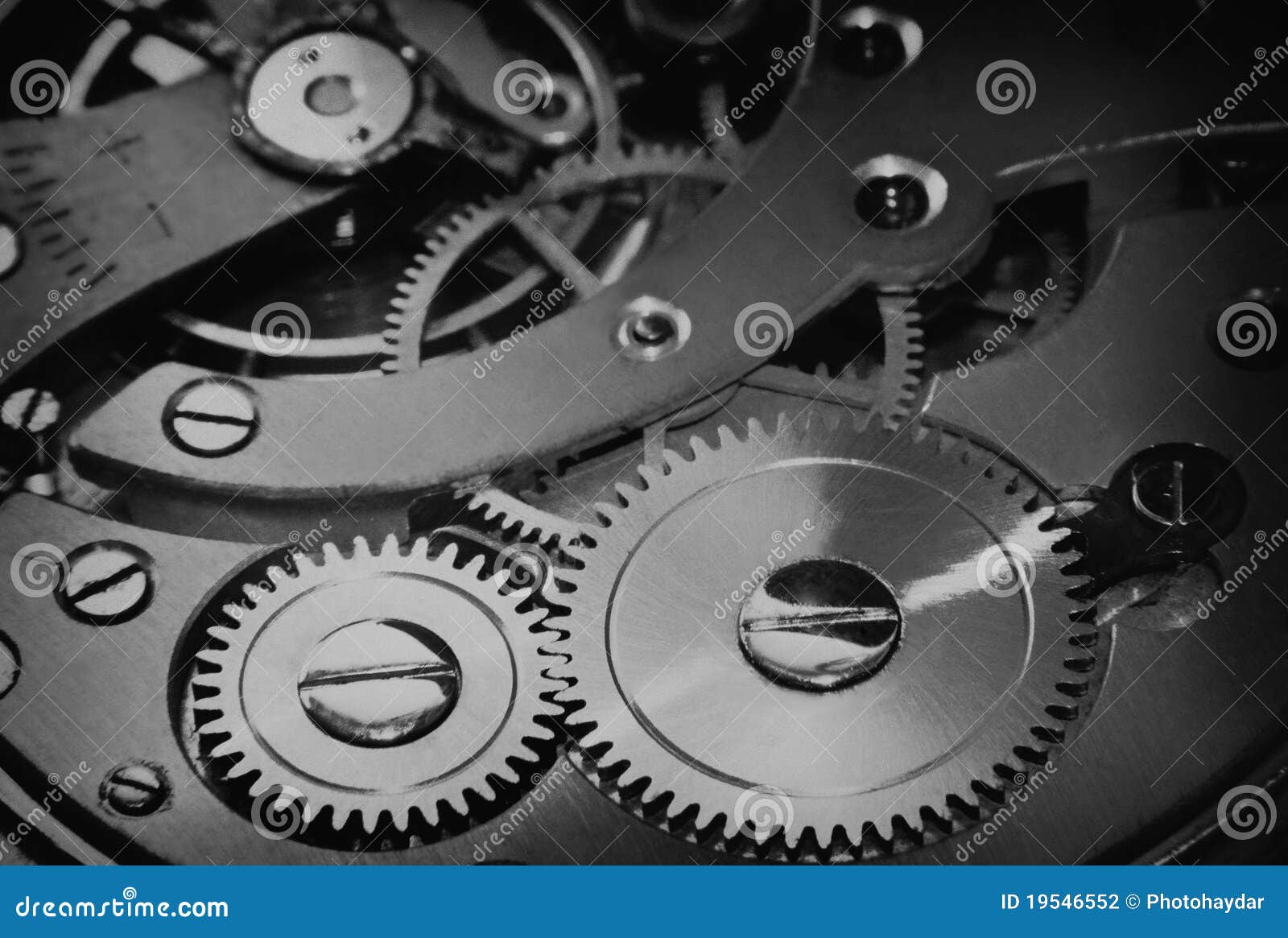 Clock works stock photo. Image of small, closeup, mechanism - 19546552