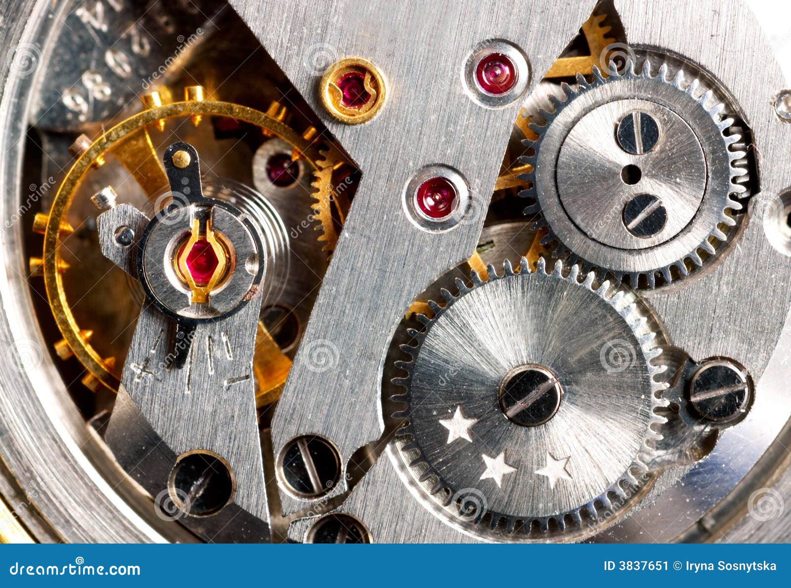 Clock works stock image. Image of machinery, engine, industrial - 3837651