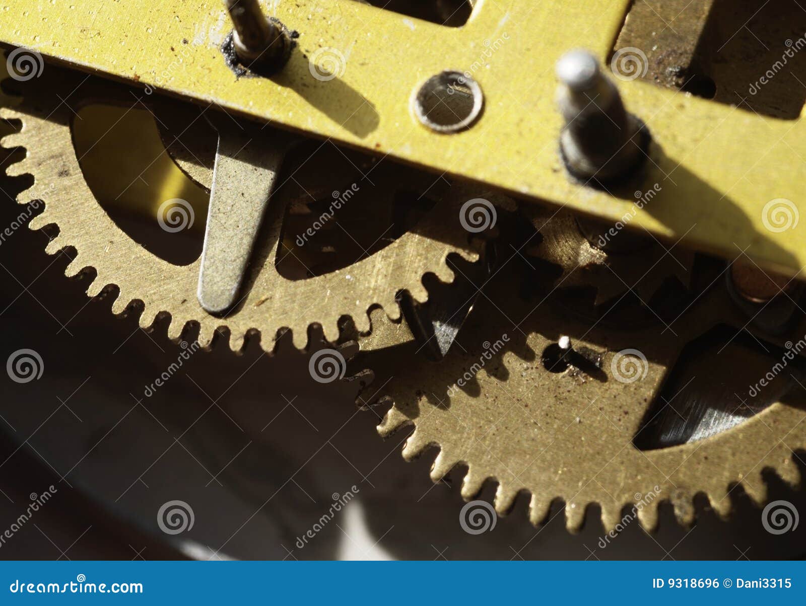 Clock works stock photo. Image of clockworks, motion, machinery - 9318696