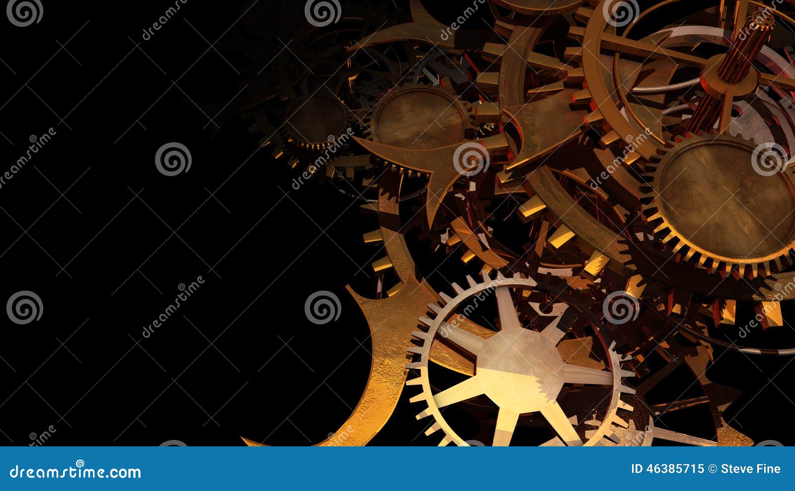 Clock Works stock illustration. Illustration of manufactoring - 46385715