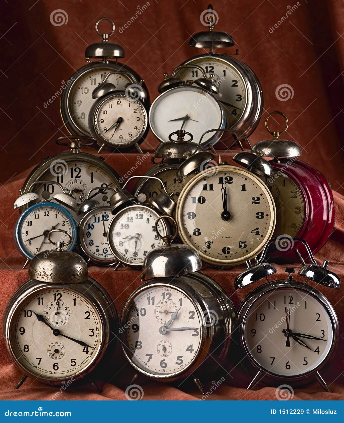 Clocks stock image. Image of waker, numbers, alarm, clock - 1512229