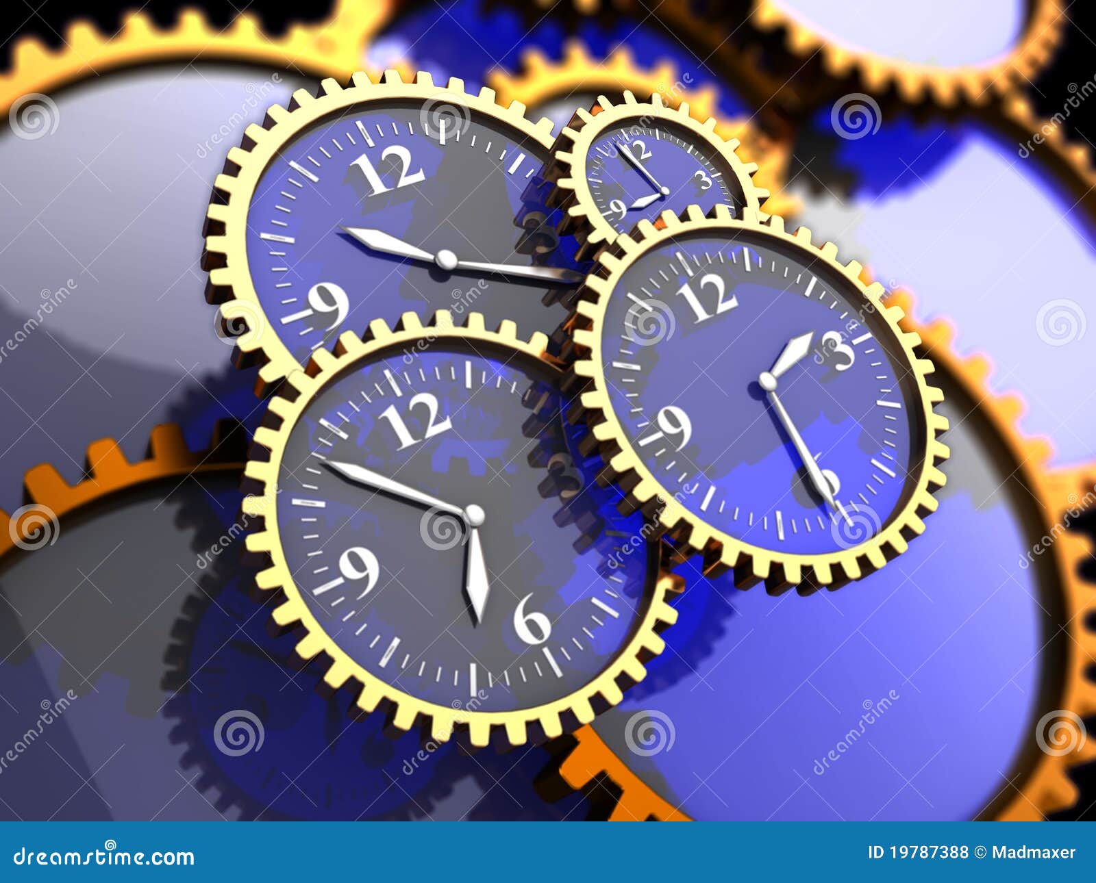 Clocks stock illustration. Illustration of movement, mechanics - 19787388