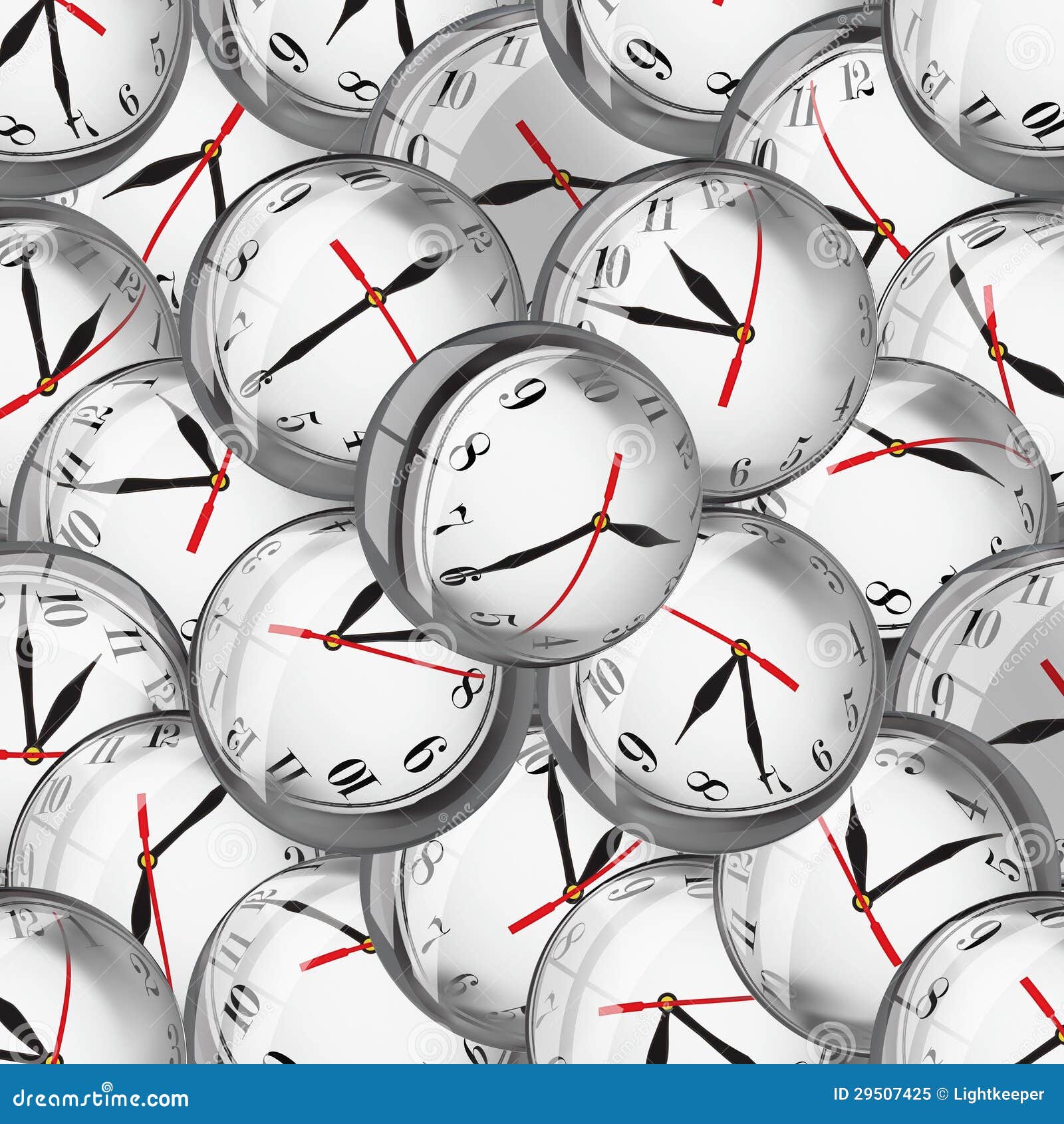 Clocks in Bubbles - Deadlines and Time Management Concept Stock ...