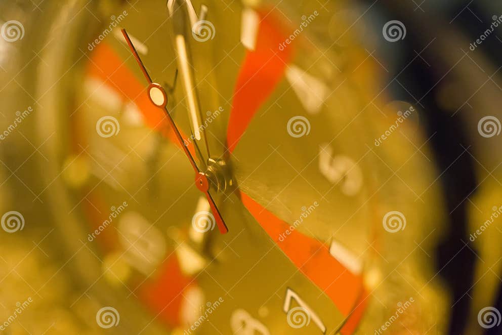 Clocks closeup blurred stock image. Image of effect - 164535667