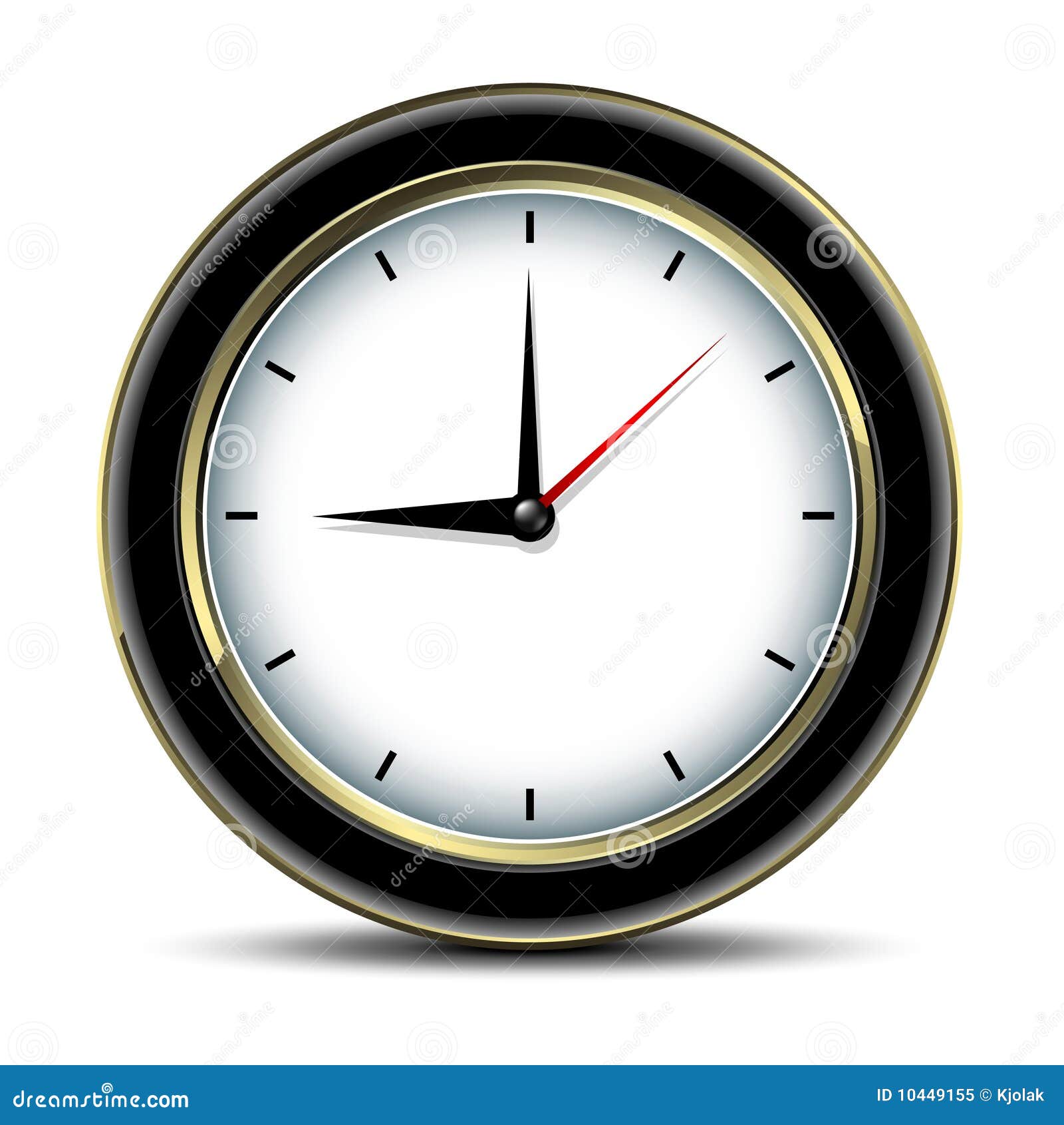 Clocks detailed icon stock vector. Illustration of business - 10449155