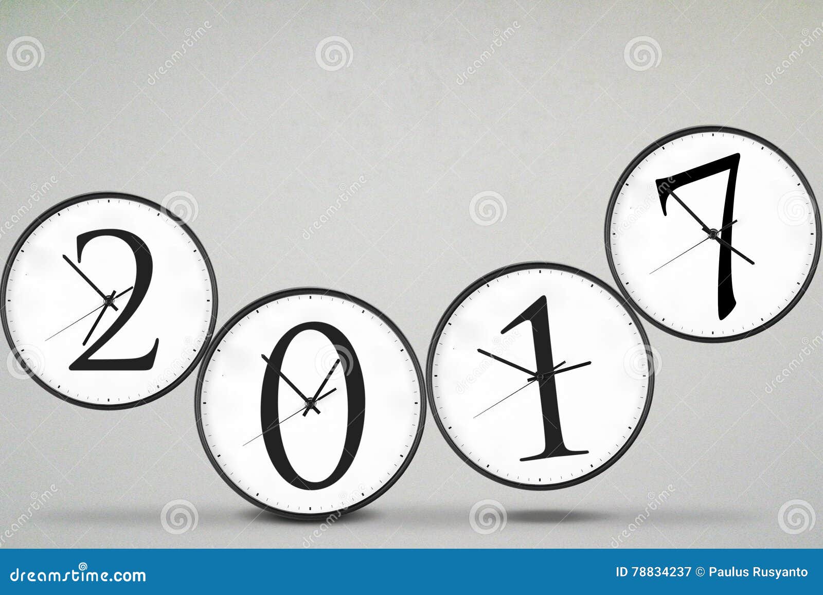 Clocks with number 2017 stock image. Image of icon, background - 78834237