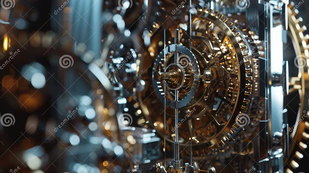 The Clocks Pendulum Swings Back and Forth Representing the Constant ...