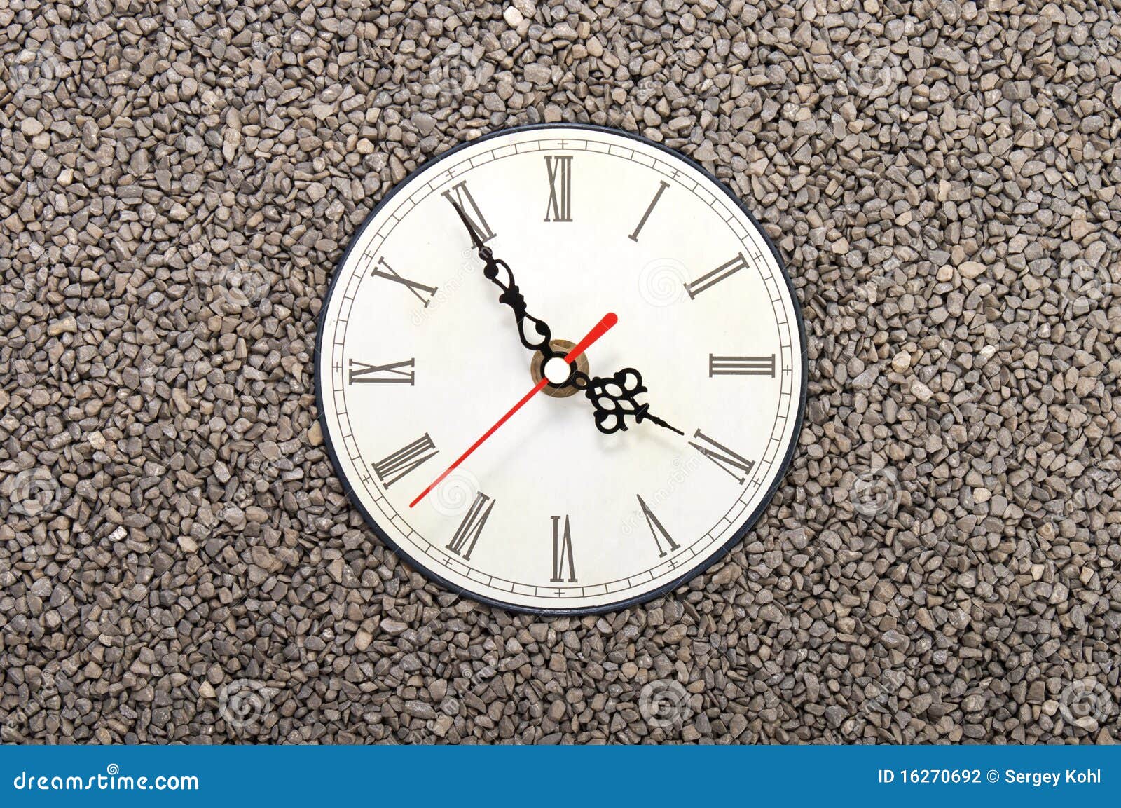 Clocks in rocks. stock photo. Image of rocks, small, hour - 16270692