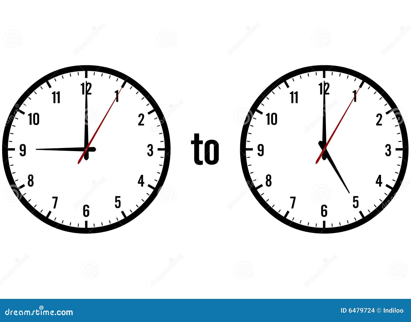 Set Of Clocks Showing The Time Difference In Different Time Zones ...