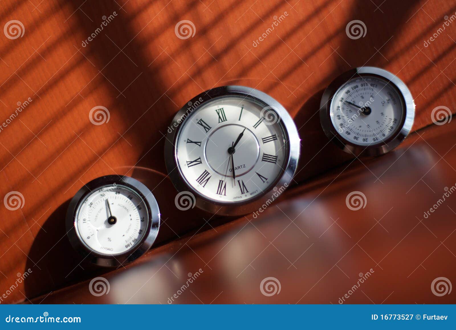Clocks on the table stock image. Image of arrow, chrome - 16773527