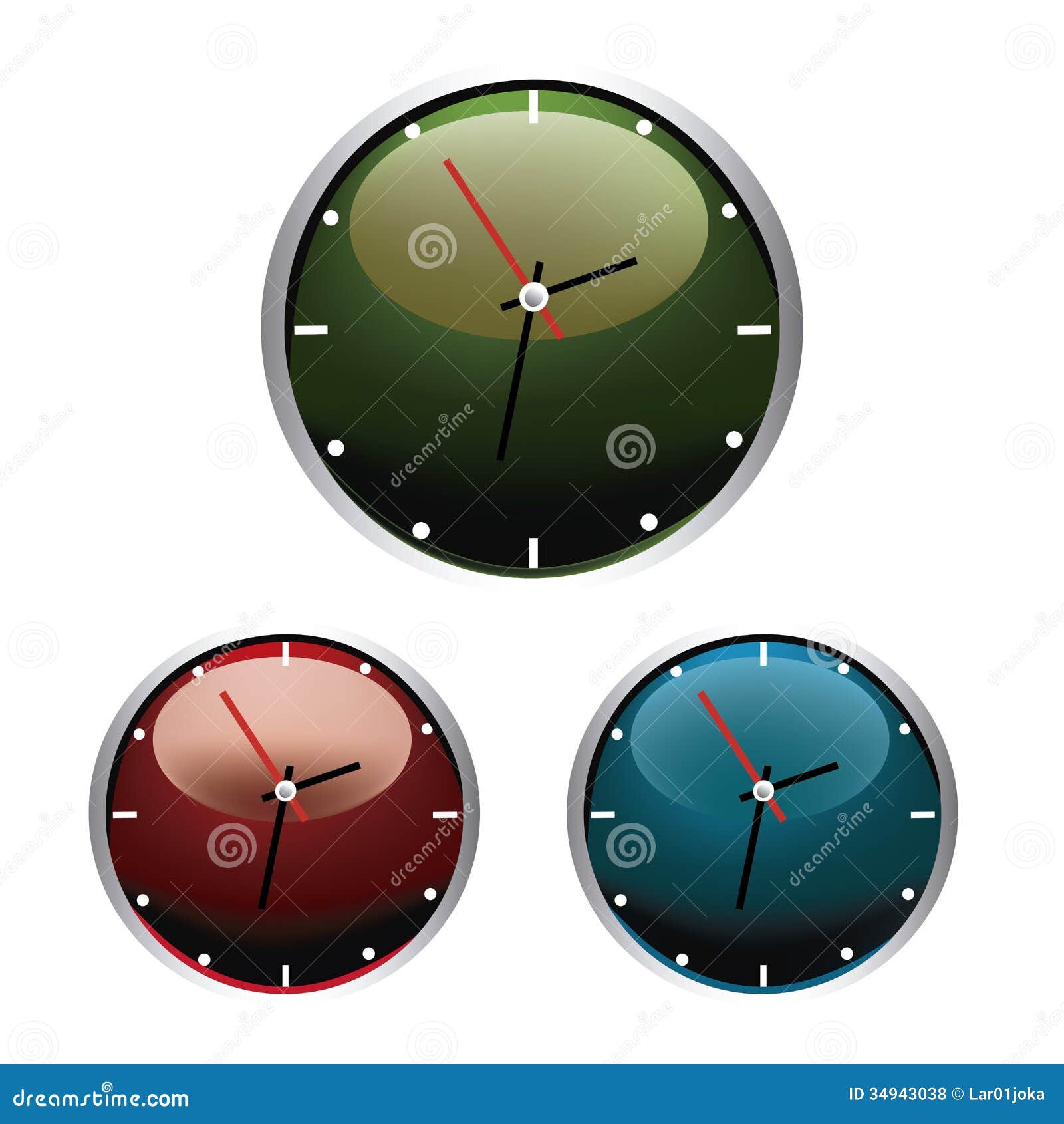 Simple Clocks With Presets Time Limits Stock Photography ...