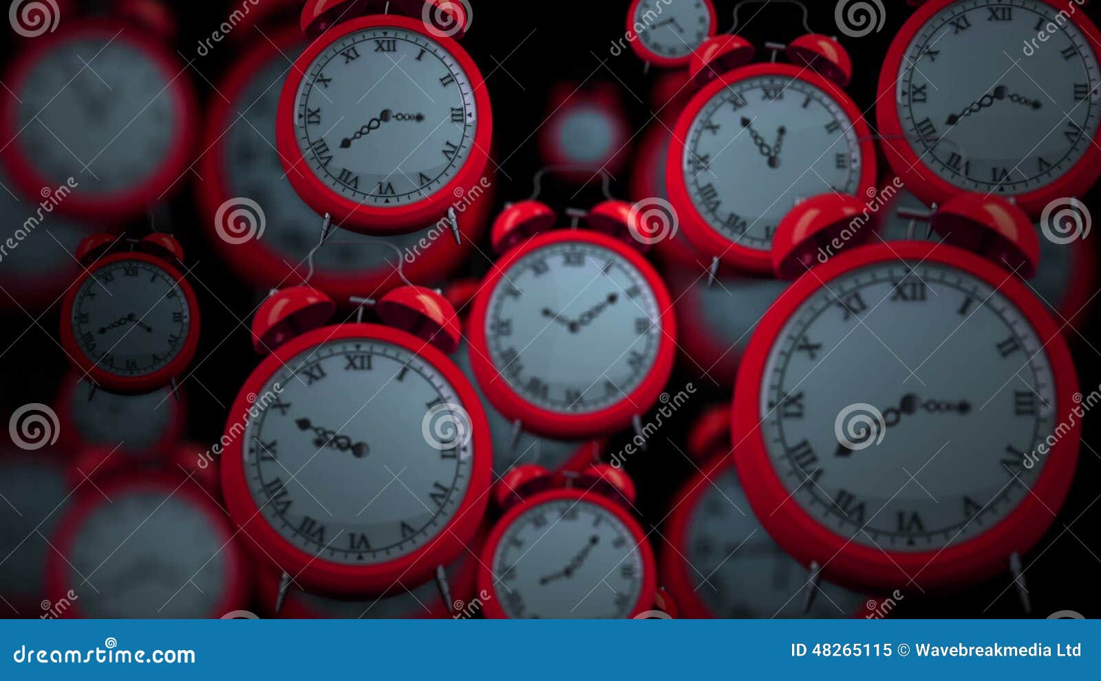 Clocks Ticking in High Speed Stock Video - Video of clock, shadow: 48265115