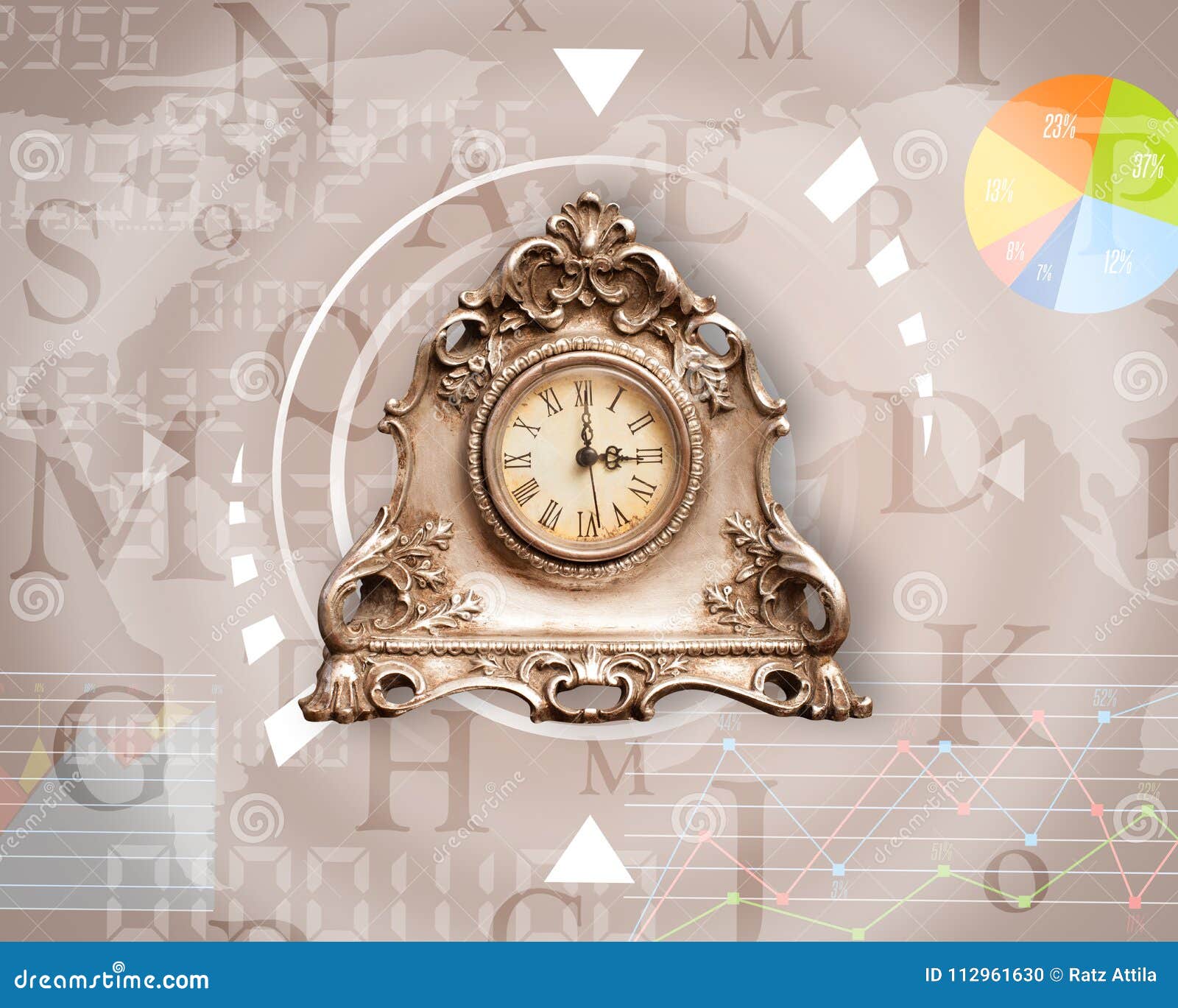 Clocks with World Time and Finance Business Concept Stock Photo - Image ...