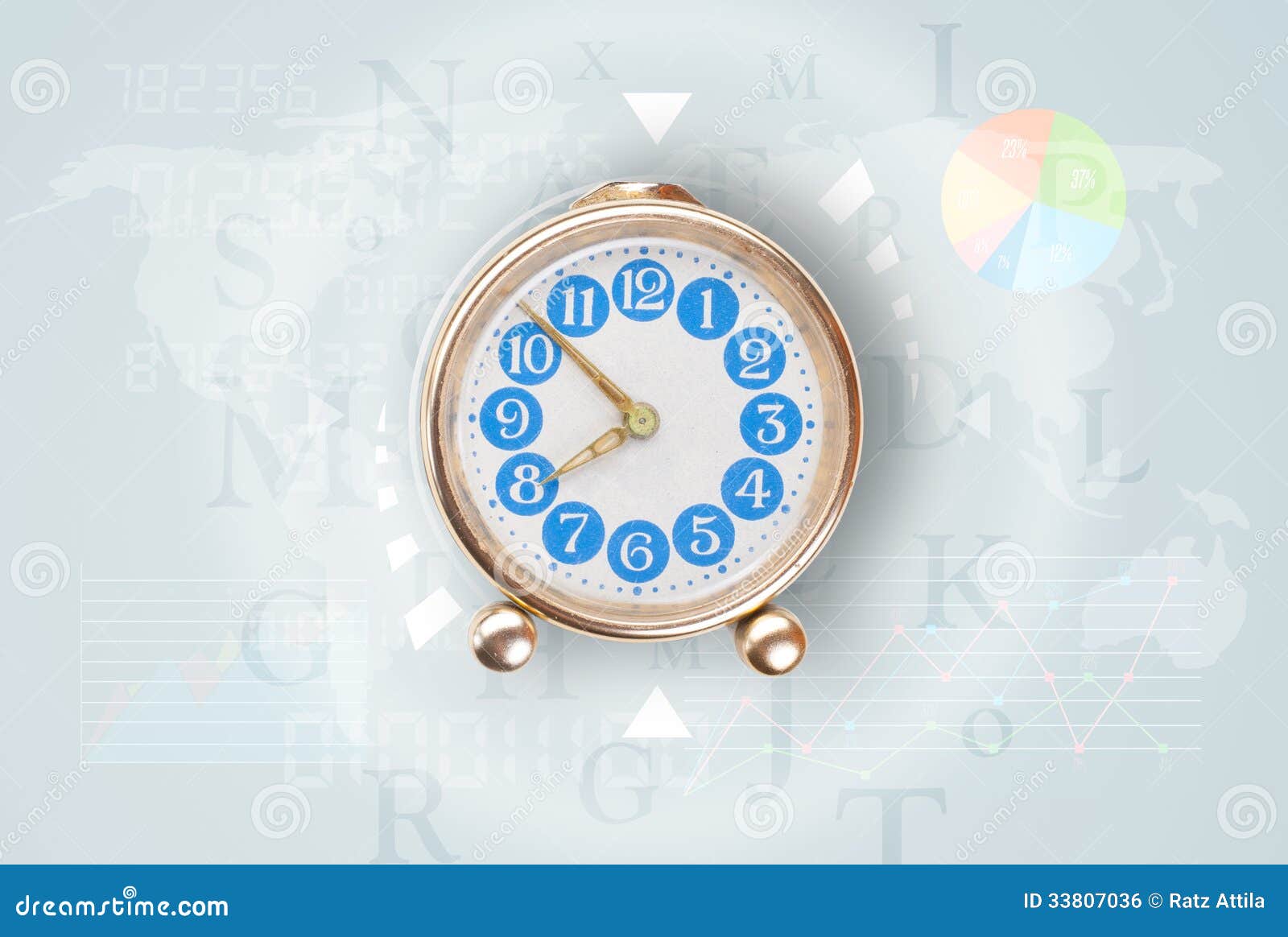 Clocks with World Time and Finance Business Concept Stock Photo - Image ...