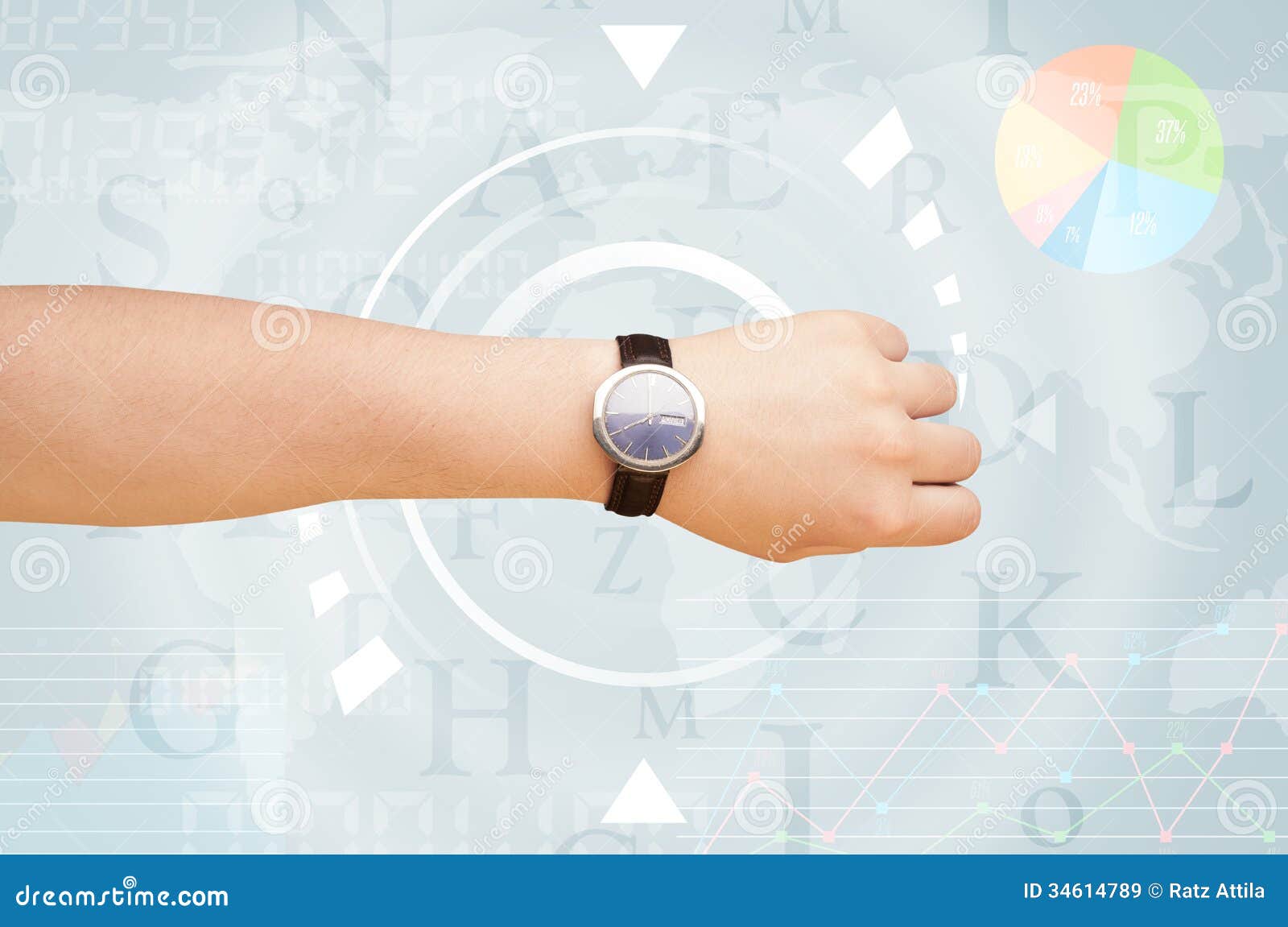 Clocks with World Time and Finance Business Concept Stock Image - Image ...