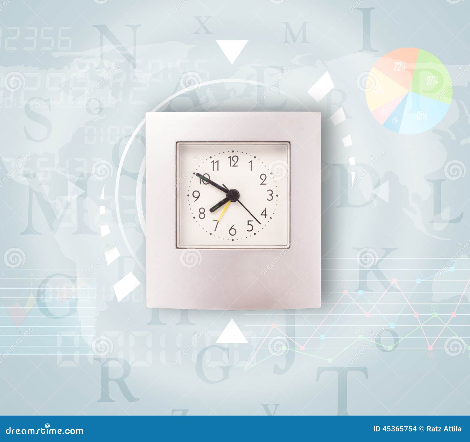 Clocks with World Time and Finance Business Concept Stock Photo - Image ...