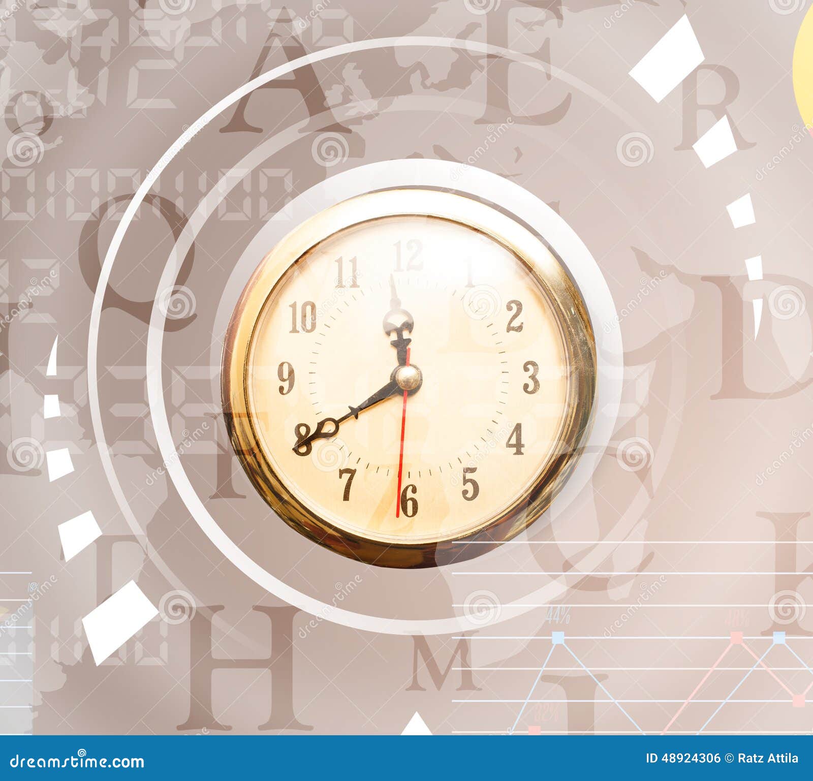 Clocks with World Time and Finance Business Concept Stock Photo - Image ...