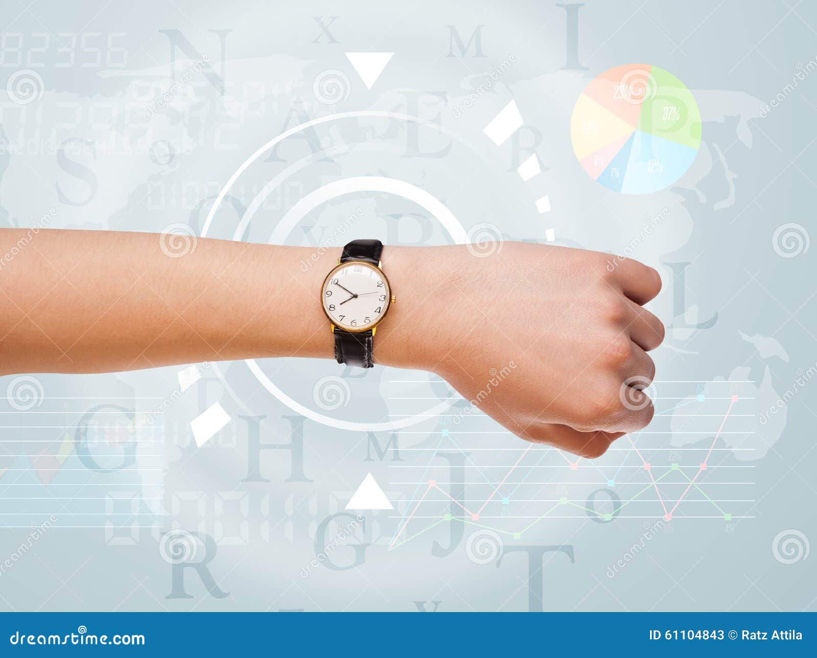 Clocks with World Time and Finance Business Concept Stock Image - Image ...