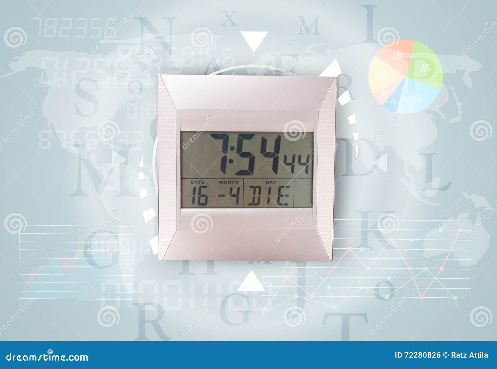 Clocks with World Time and Finance Business Concept Stock Photo - Image ...