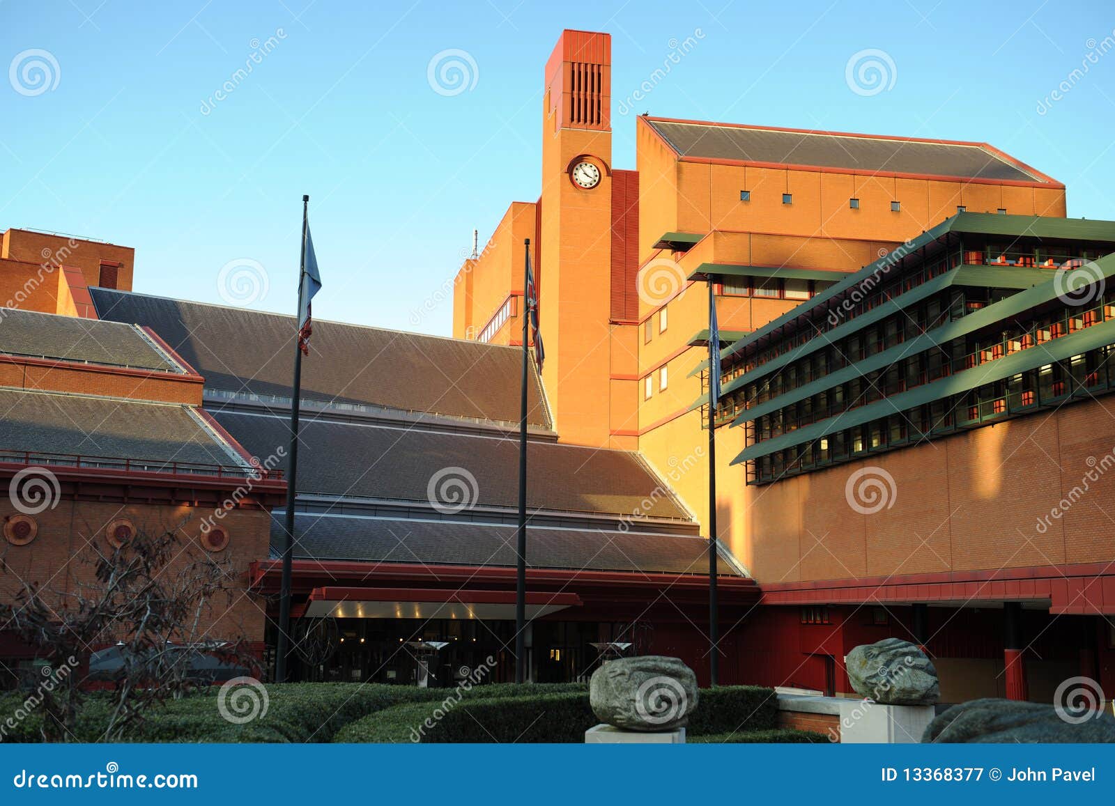 Clocktower of British Library, London, England, UK Stock Image - Image ...