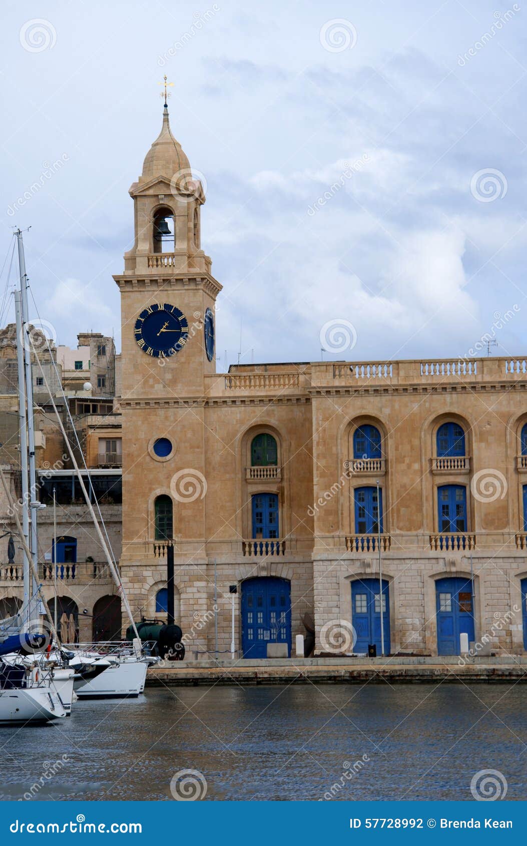 The Clocktower in Grand Harbour in Valletta Malta Editorial Photography ...