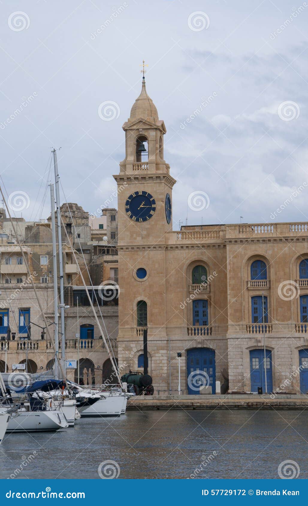 The Clocktower in Grand Harbour in Valletta Malta Editorial Photography ...