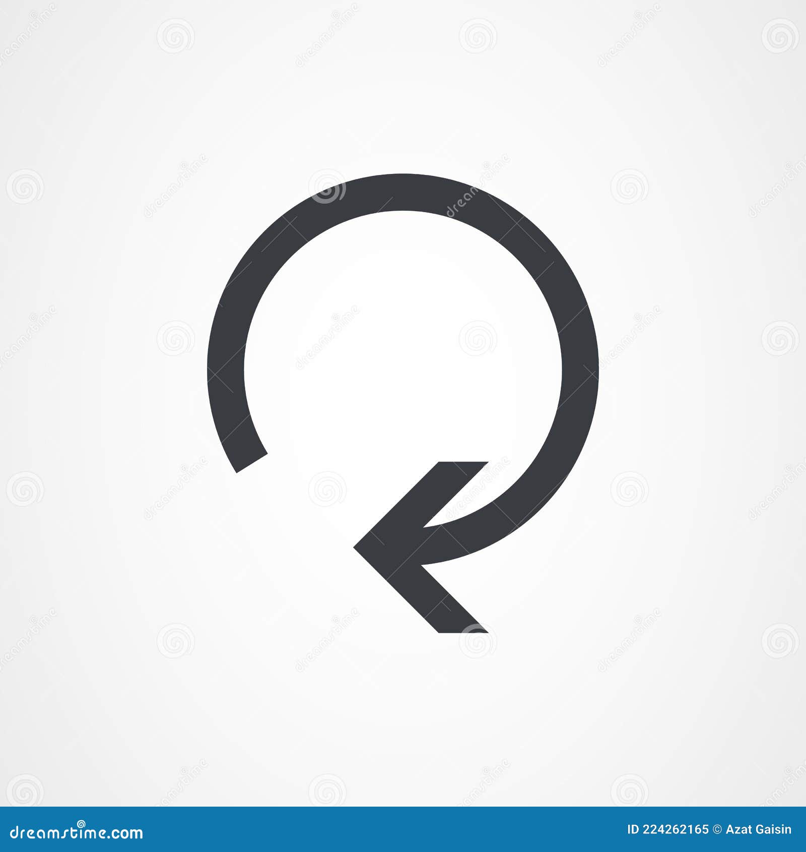 Clockwise Arrow, Arrow Icon Stock Illustration - Illustration of ...