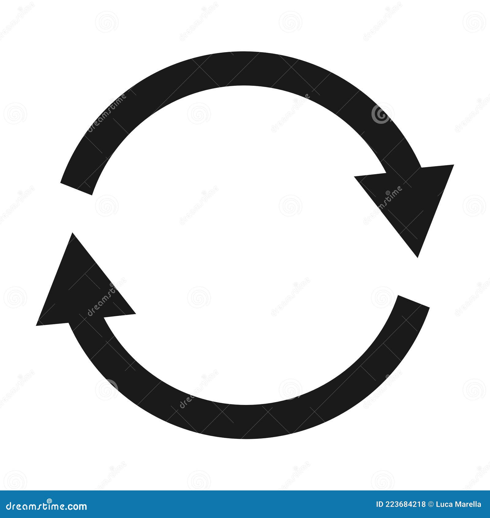 Clockwise icon stock vector. Illustration of modern - 223684218