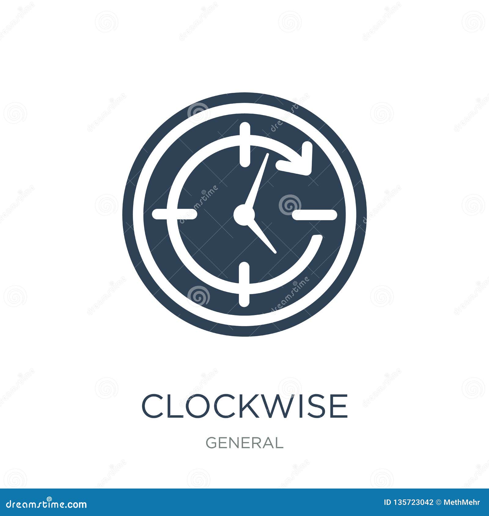 Clockwise Icon Vector Illustration | CartoonDealer.com #223684218