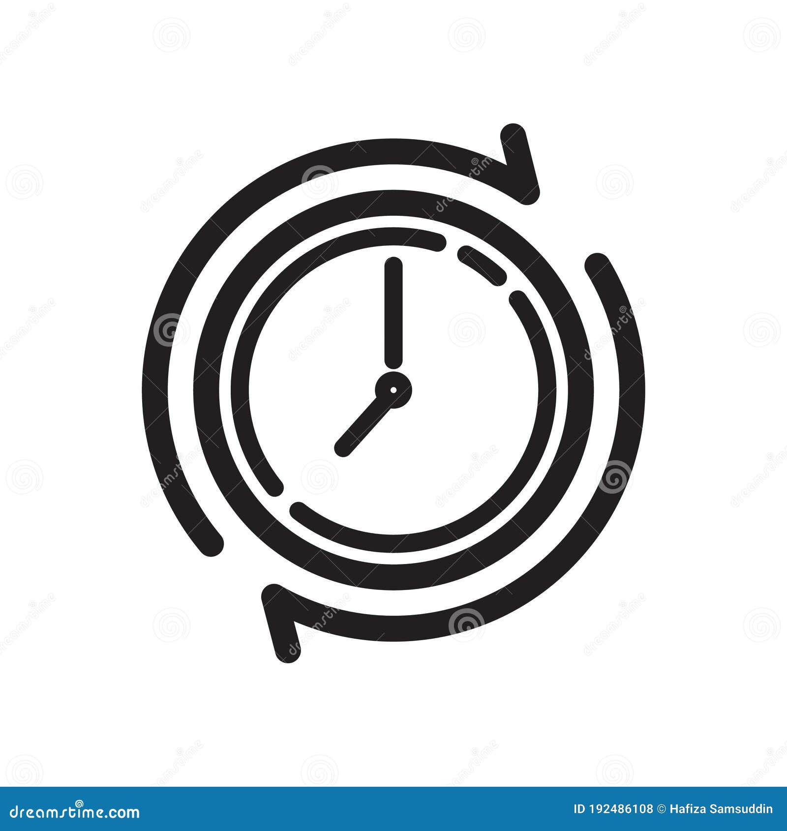 Clockwise Icon Vector Illustration | CartoonDealer.com #223684218