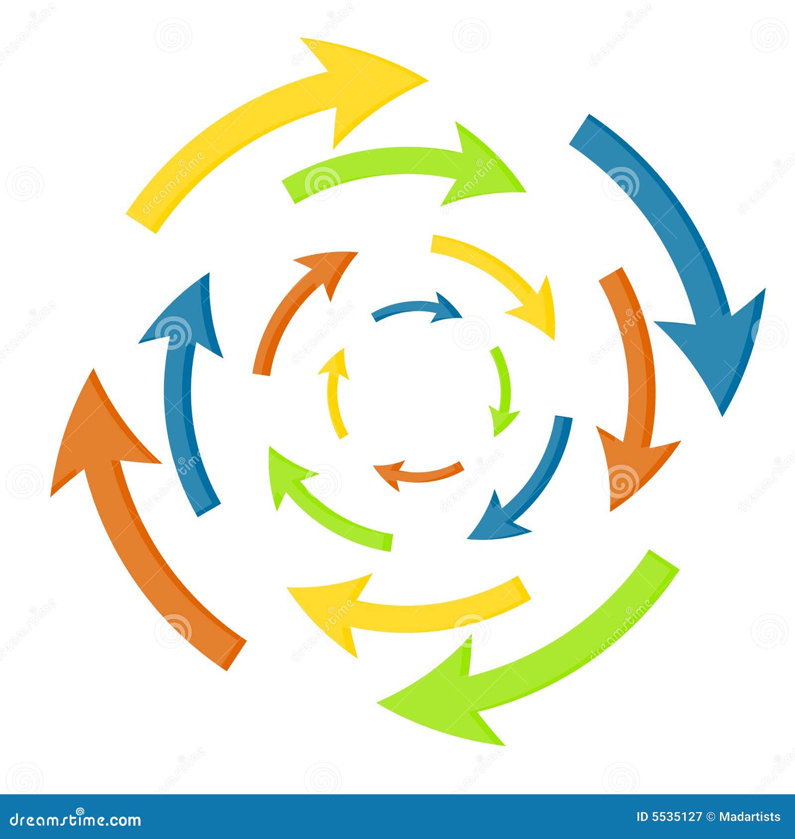 Clockwise Rotating Arrows Stock Illustrations – 398 Clockwise Rotating ...