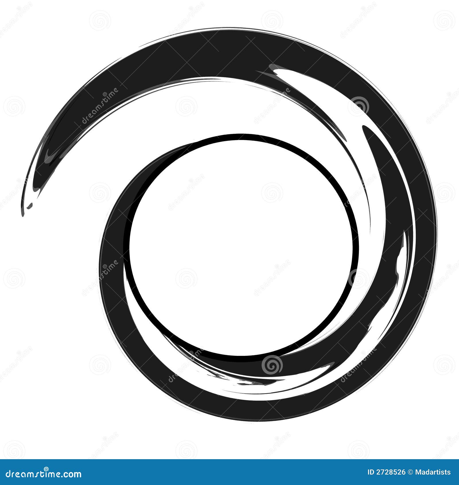 Clockwise Swirl Spiral Circle Stock Illustration - Illustration of ...