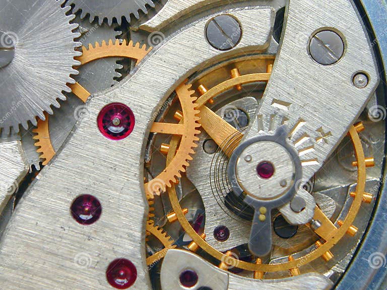Clockwork stock photo. Image of spring, inside, parts, watch - 5310