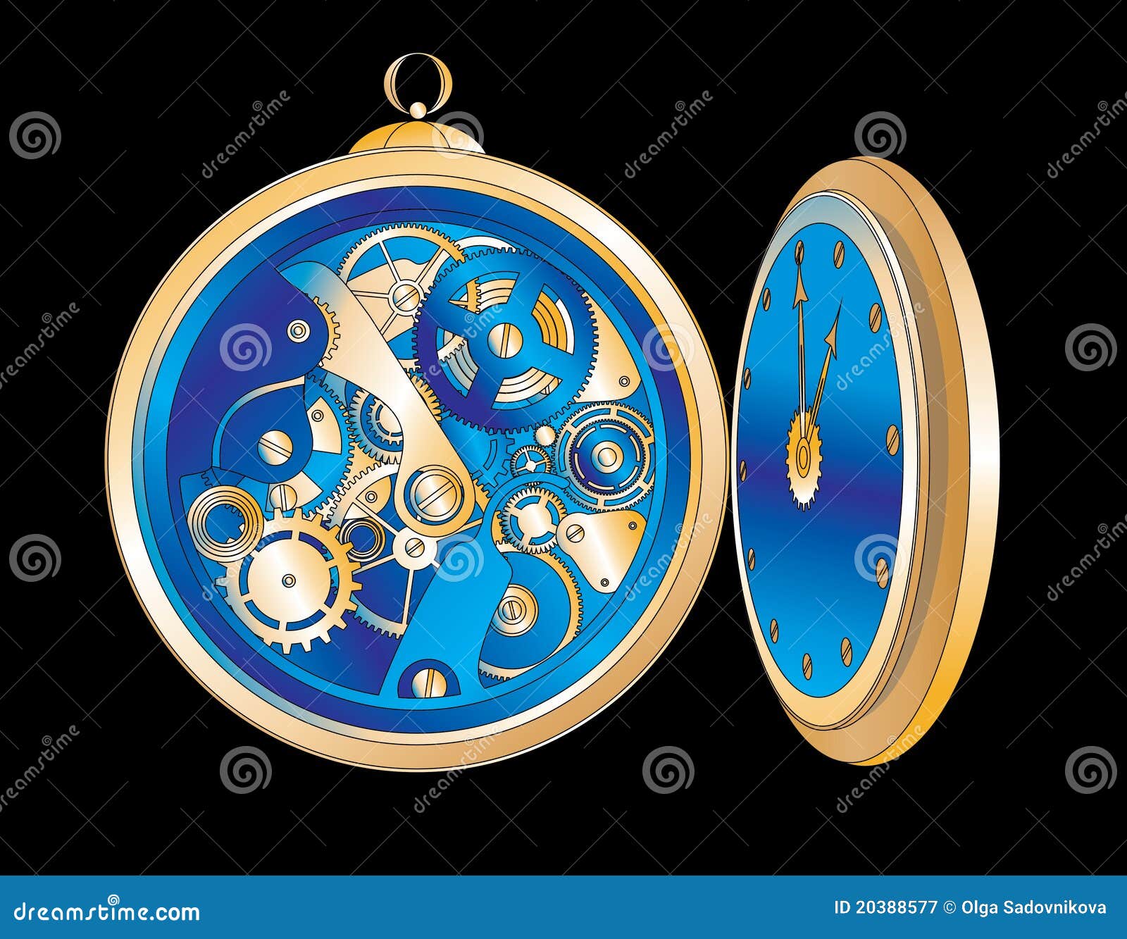 Clockwork stock vector. Illustration of timepiece, bolt - 20388577