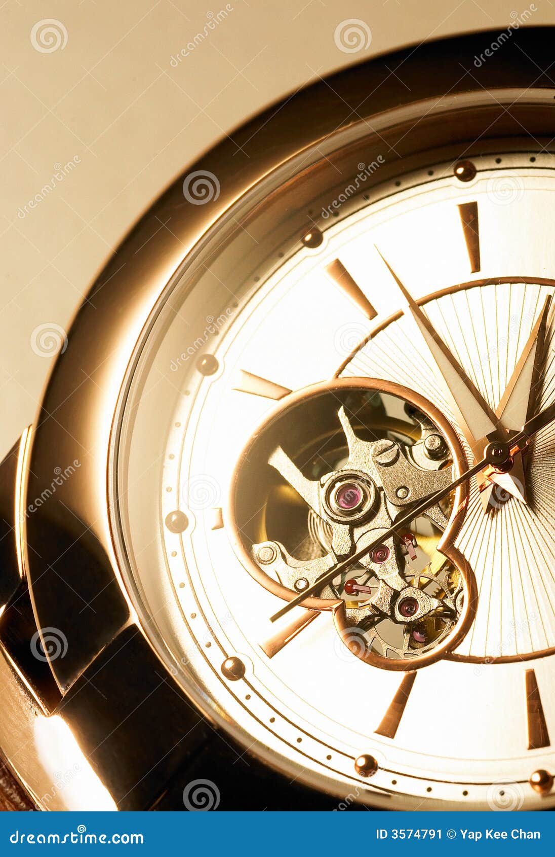 Clockwork stock image. Image of steel, springs, mechanism - 3574791