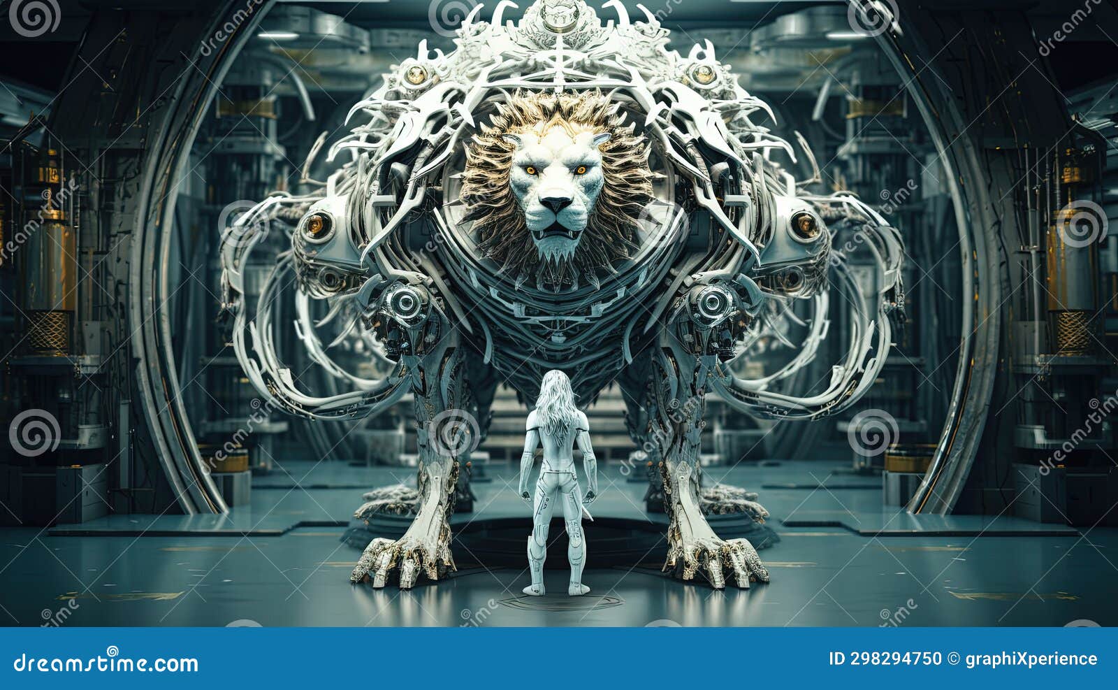 Clockwork Beast of the Steampunk Zoo Stock Illustration - Illustration ...