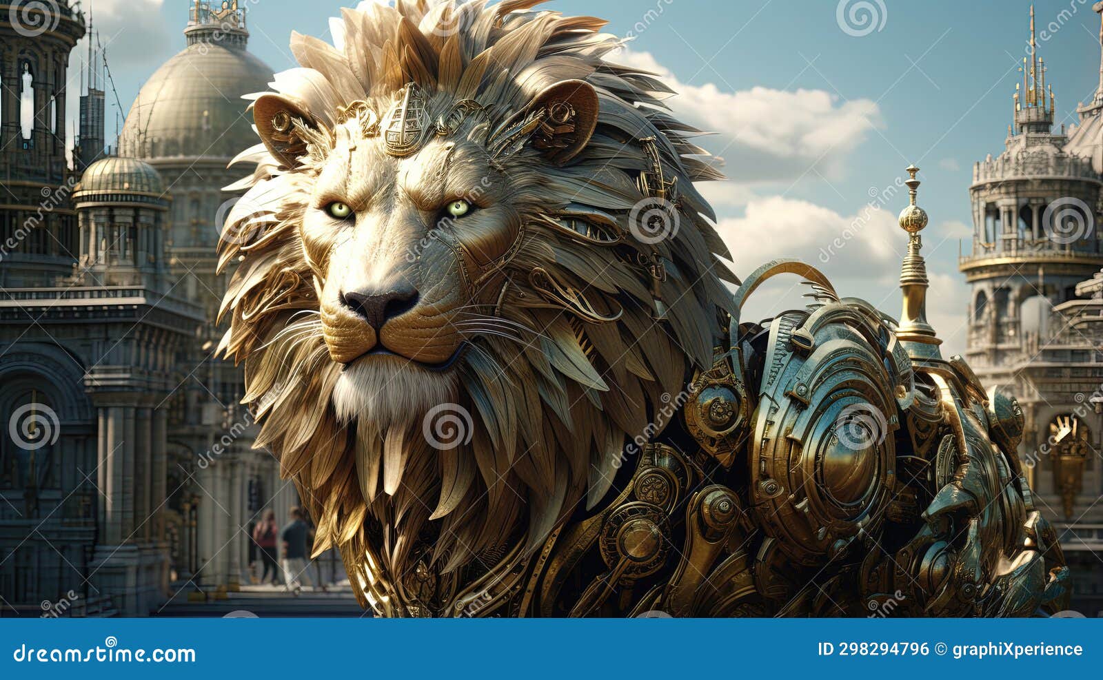 Clockwork Beast of the Steampunk Zoo Stock Illustration - Illustration ...