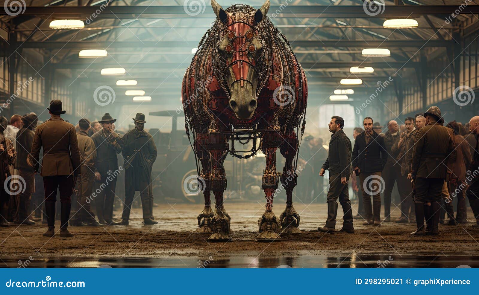 Clockwork Beast of the Steampunk Zoo Stock Illustration - Illustration ...