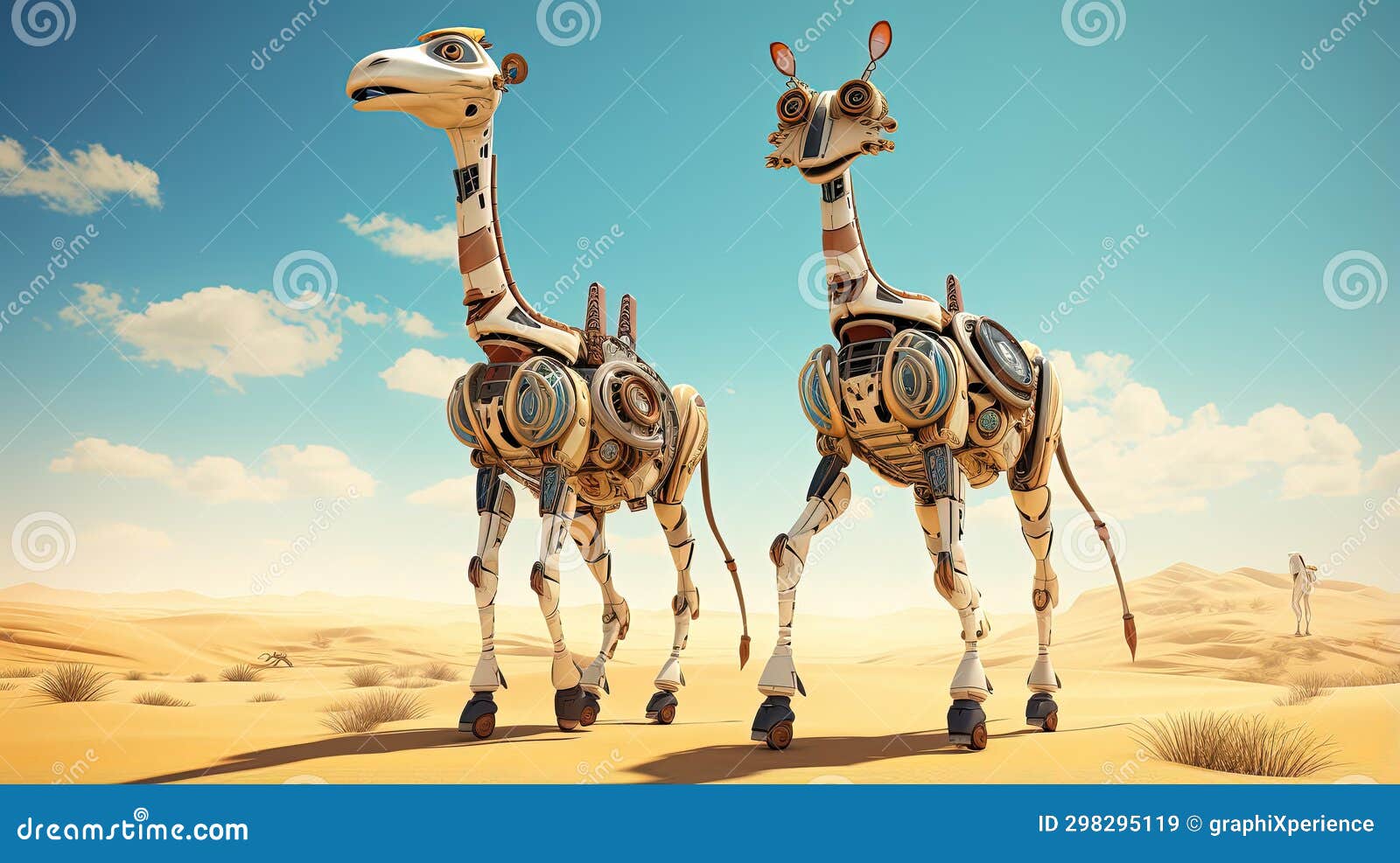 Clockwork Beast of the Steampunk Zoo Stock Illustration - Illustration ...