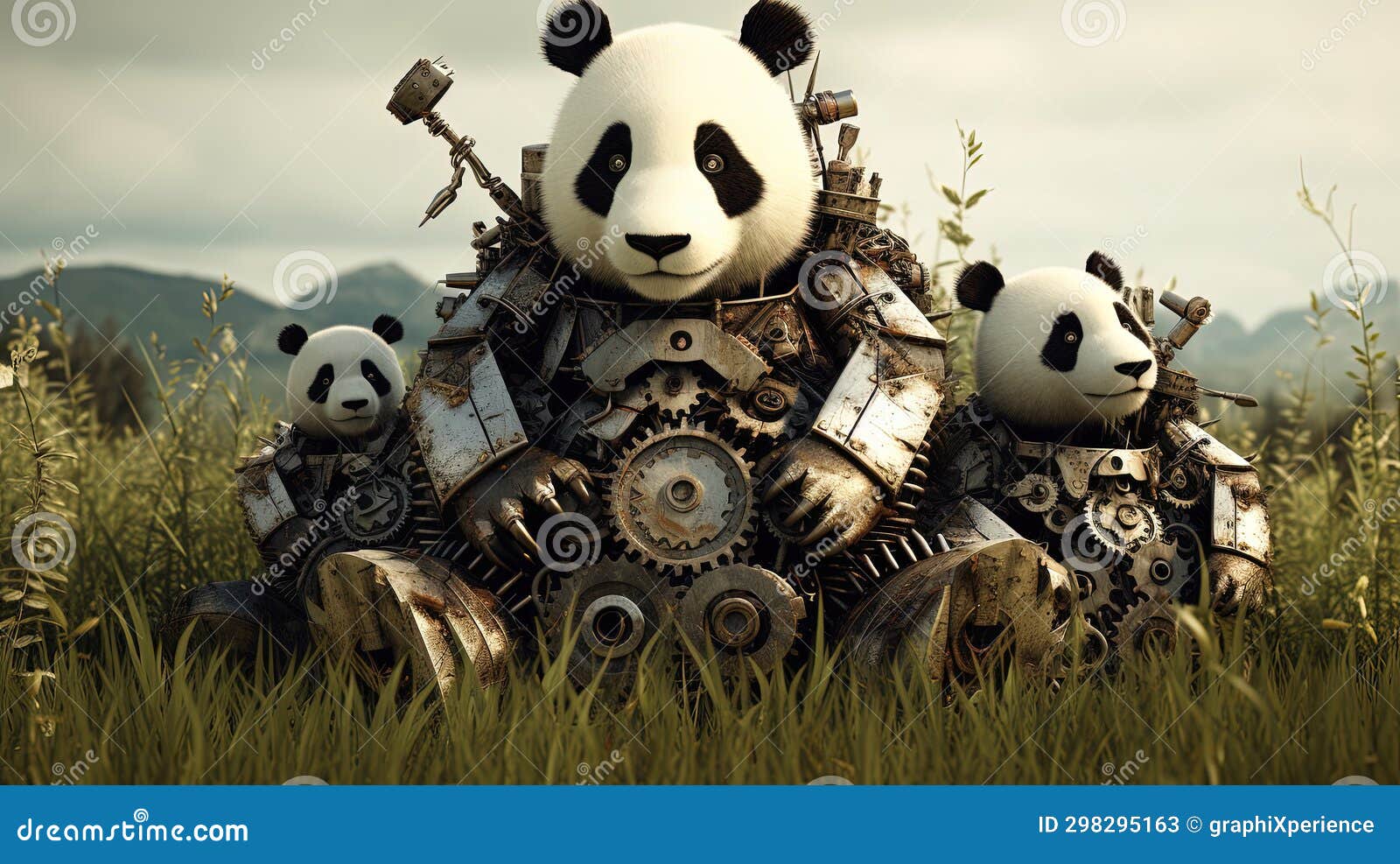 Clockwork Beast of the Steampunk Zoo Stock Illustration - Illustration ...