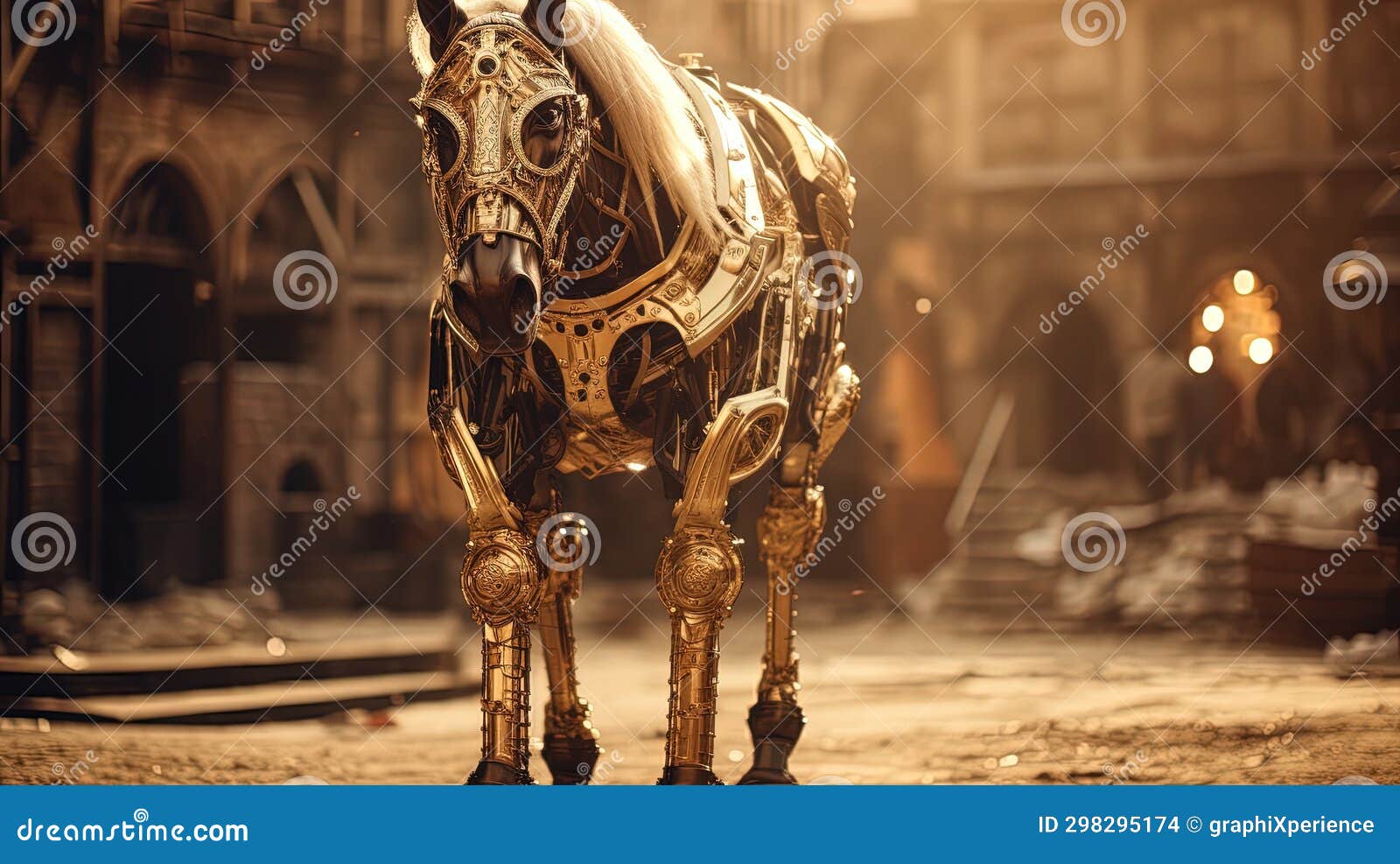 Clockwork Beast of the Steampunk Zoo Stock Illustration - Illustration ...