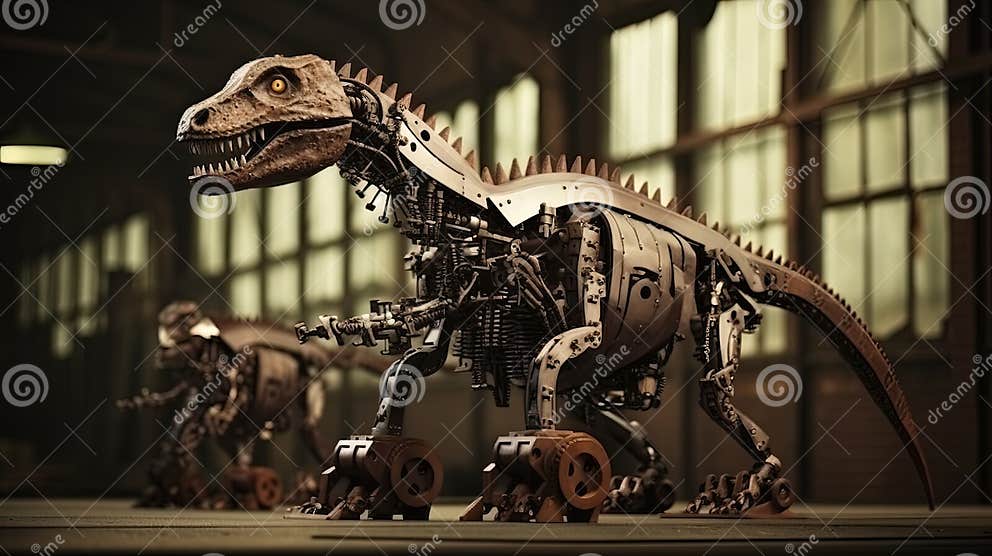 Clockwork Beast of the Steampunk Zoo Stock Illustration - Illustration ...