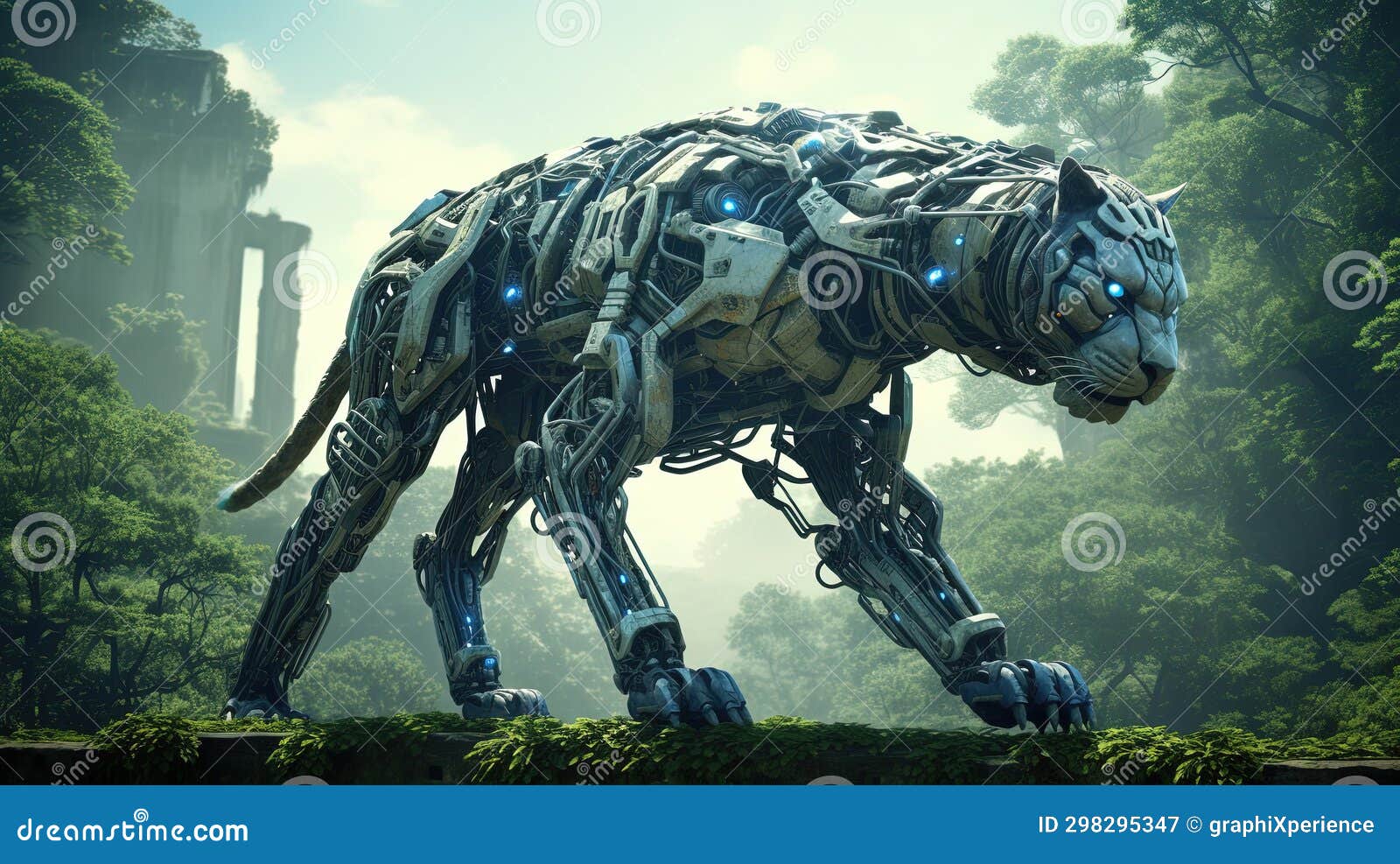 Clockwork Beast of the Steampunk Zoo Stock Illustration - Illustration ...